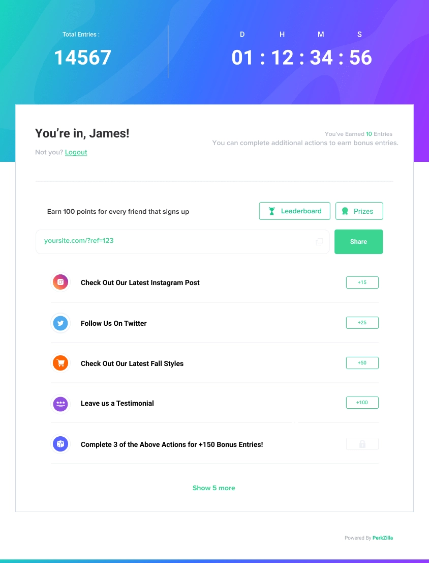 Getting Started - PerkZilla